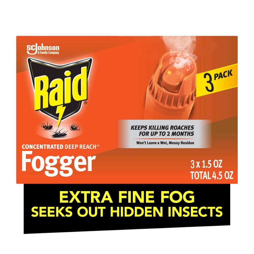 Raid 1.5 oz. Concentrated Deep Reach Fogger (3-pack) 305690 - The Home ...