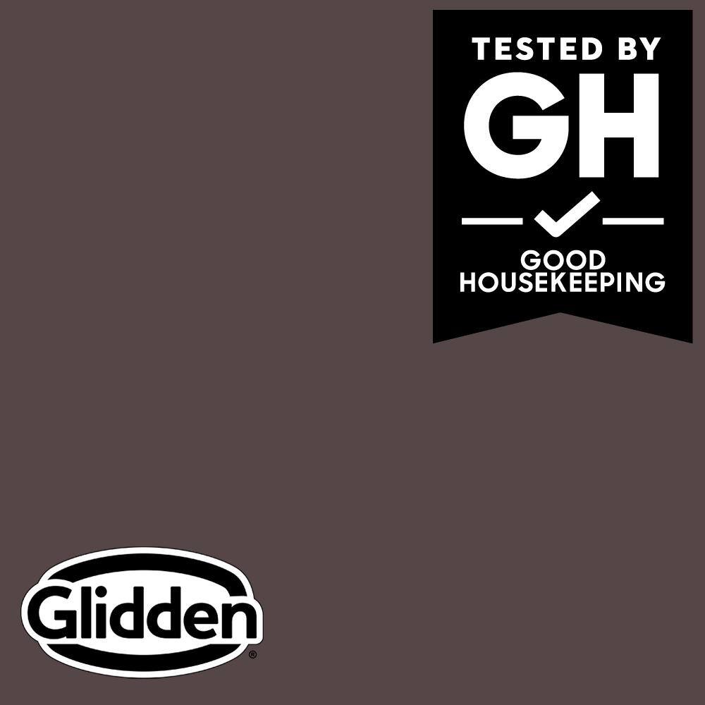 Glidden Premium 5 gal. PPG1014-7 Black Walnut Eggshell Interior Latex ...