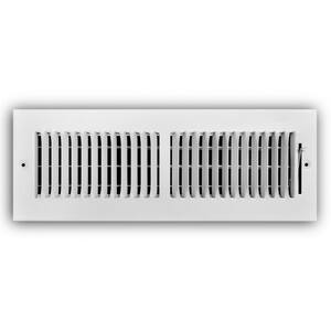 Everbilt 14 in. x 4 in. 2-Way Steel Wall/Ceiling Register in White ...