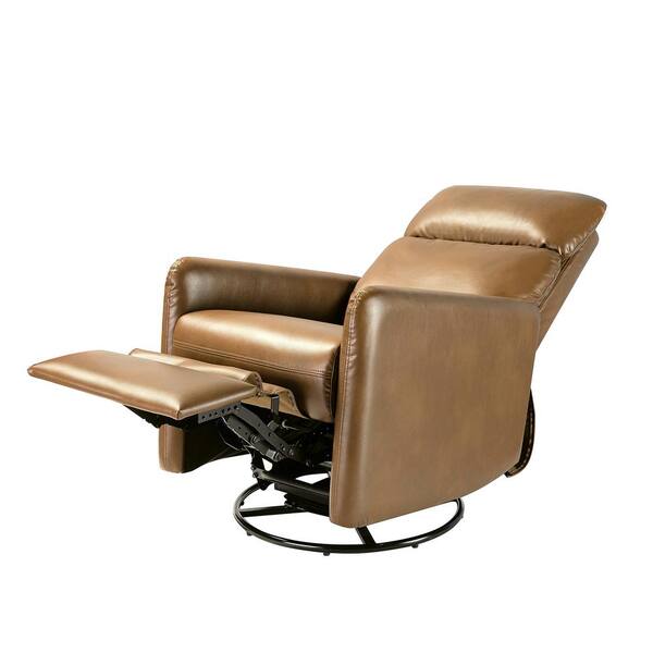 JAYDEN CREATION Quincy Camel Swivel Chair with Metal Base KNM595 CAMEL The Home Depot