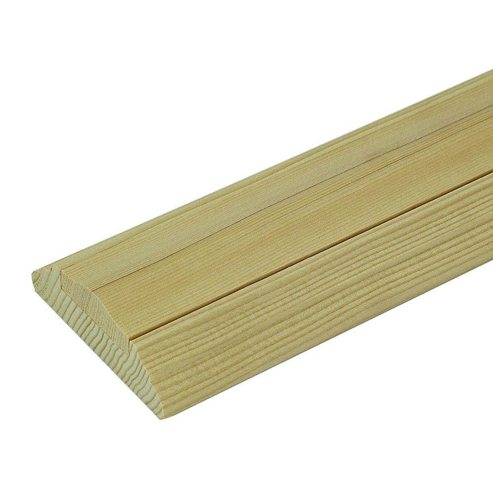 EVERMARK Stair Parts 6045 1 ft. Unfinished Hemlock Shoe Rail 6045H-KIT ...