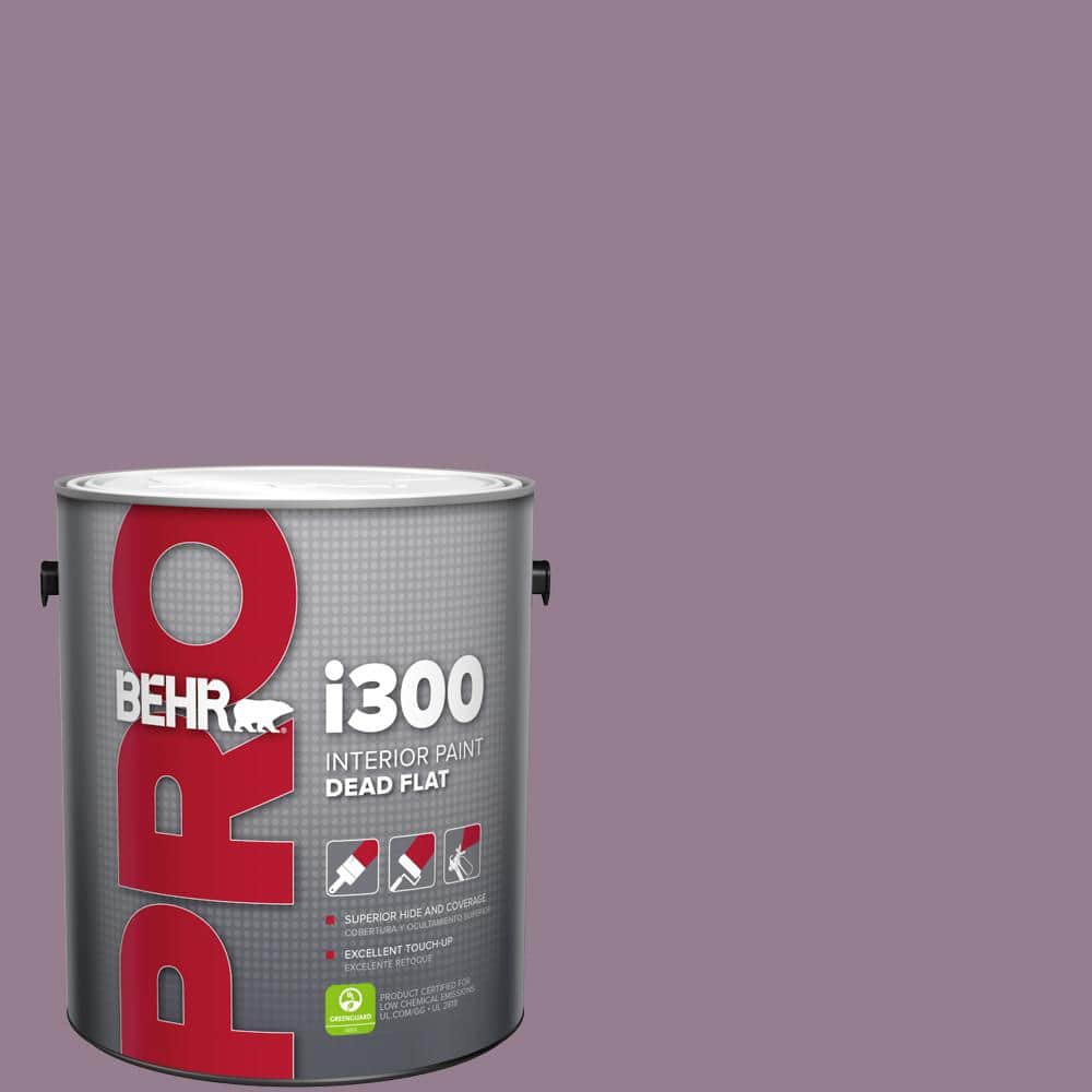 BEHR PRO 1 gal. #680F-5 Plum Swirl Dead Flat Interior Paint PR31301 ...
