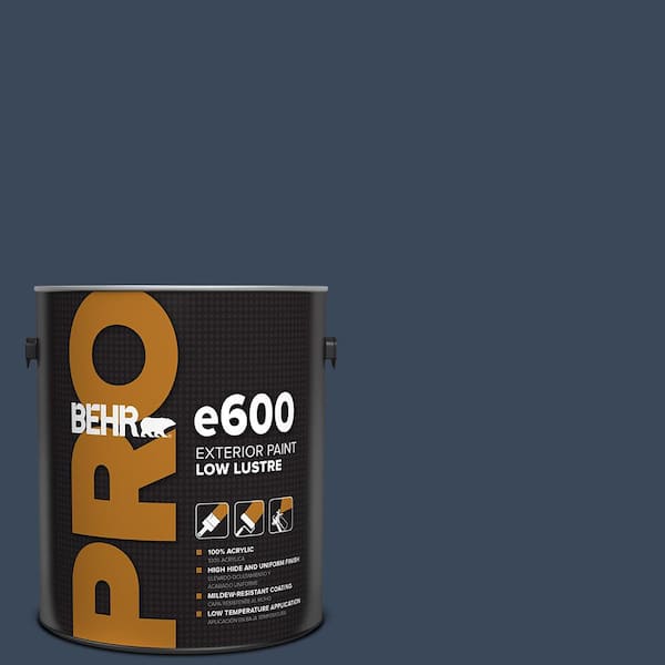 BEHR PRO 1 gal. #M500-7 Very Navy Low Luster Exterior Paint PR62301 ...