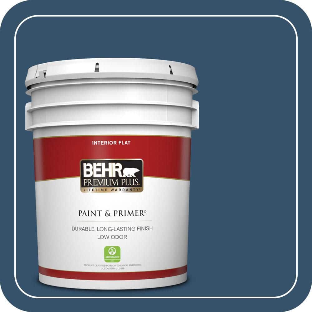 BEHR PREMIUM PLUS 5 gal. #MQ5-58 Velvet Rope Flat Low Odor Interior ...