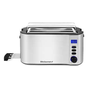 Maximatic Elite Platinum Stainless Steel 4-Slice Long Slot Toaster ...