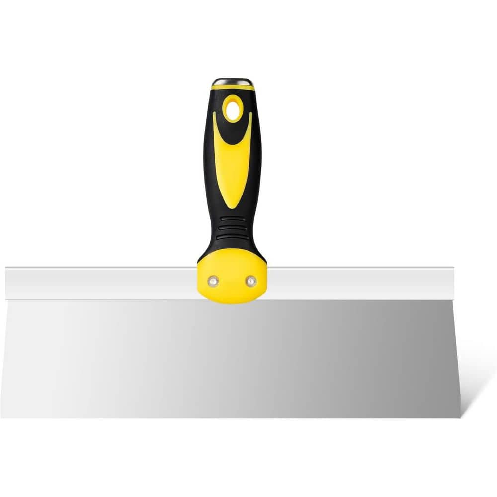 KIWDZFU 12 Stainless Steel Drywall Taping Knife with Soft Grip Handle ...