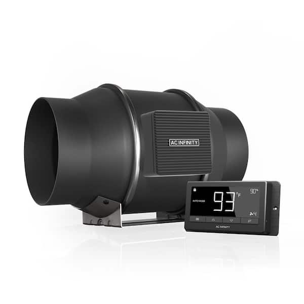 AC Infinity Cloudline T6 Quiet 6 in. Inline Duct FanTemperature ...