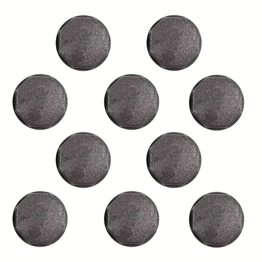 Ironwerks Designs 1/2 in. Iron Pipe Cap (10-Pack) IW-CAP-1/2-10 - The ...
