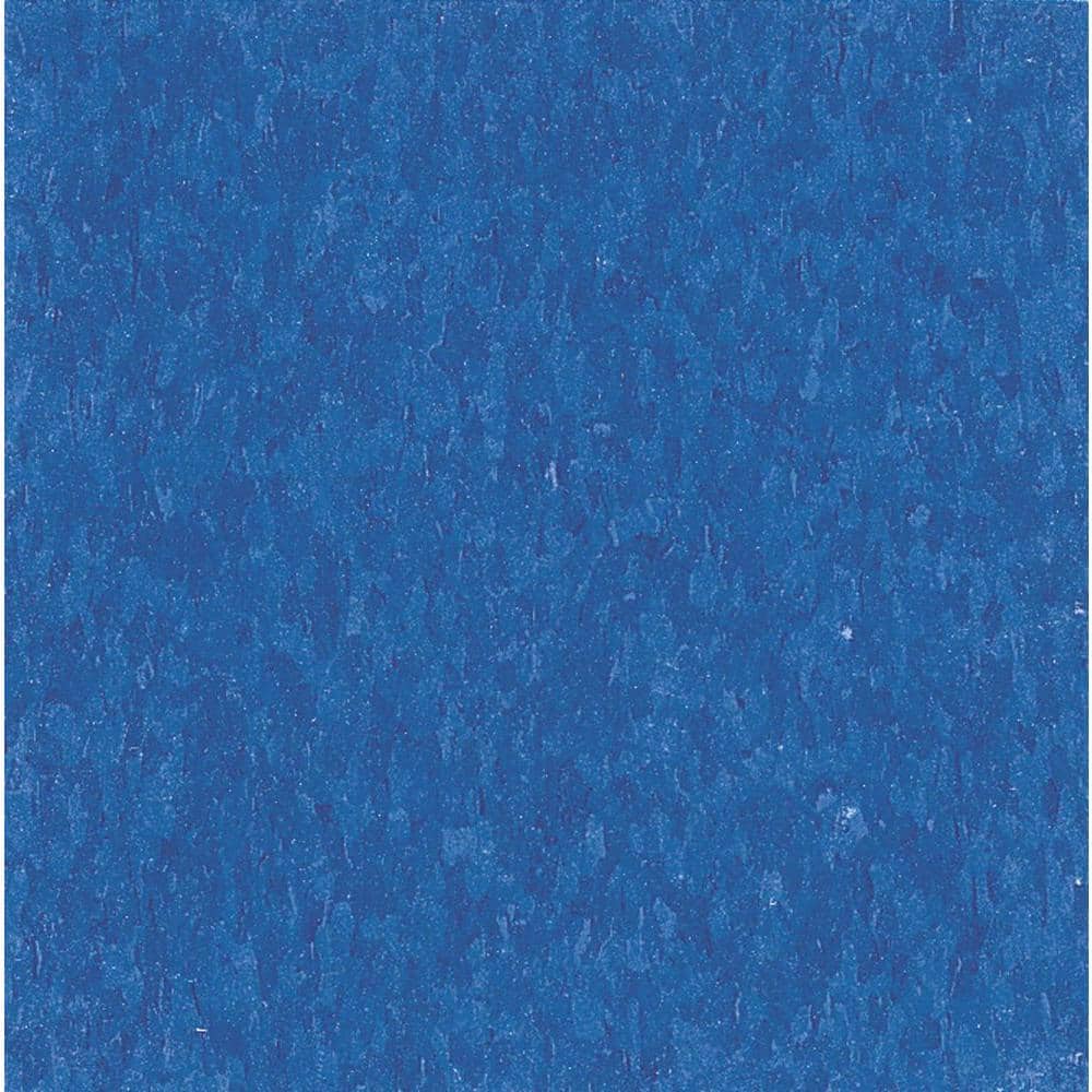 Armstrong Flooring Imperial Texture VCT 12 in. x 12 in. Marina Blue ...