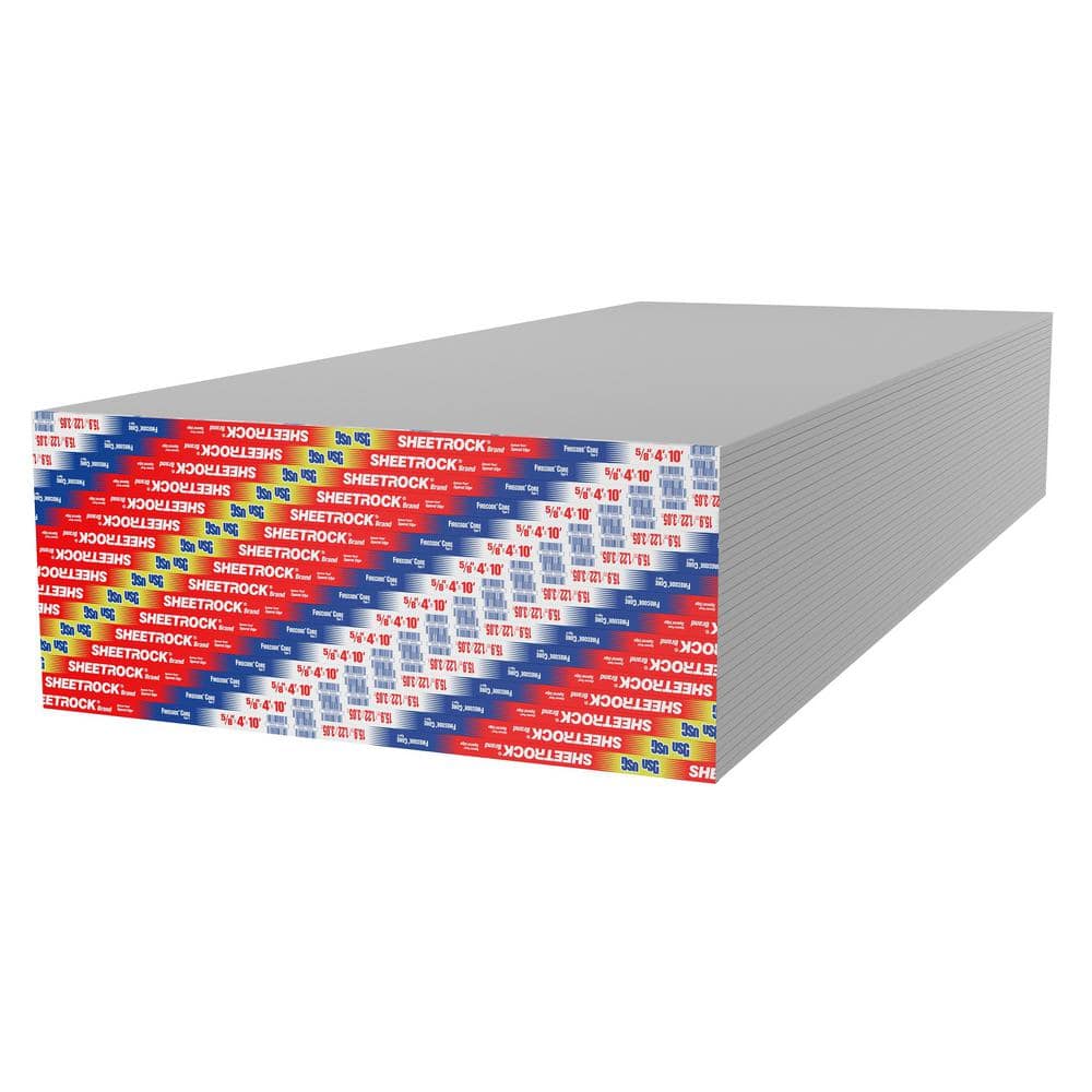 USG Sheetrock Brand 5 8 In X 4 Ft X 10 Ft Firecode X Drywall