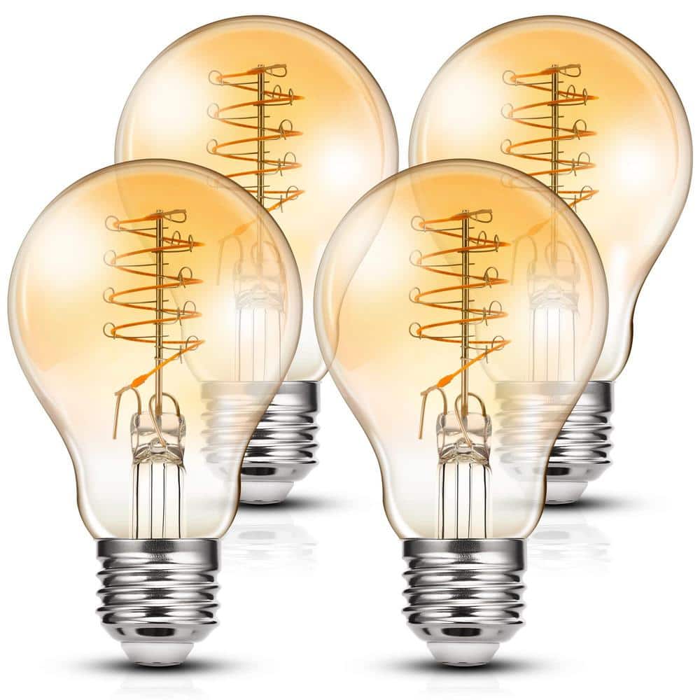 Briignite 60-Watt Equivalent A19, Soft White (2700K) Vintage LED Edison ...