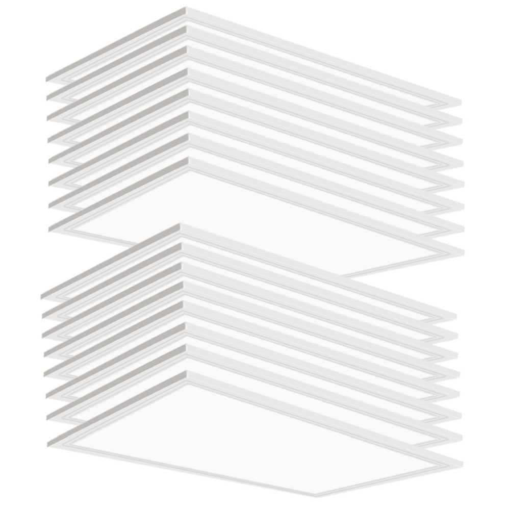 KOAOEIRS 2 ft. x 4 ft. 7800 Lumens Integrated LED Panel Light 5000K ...