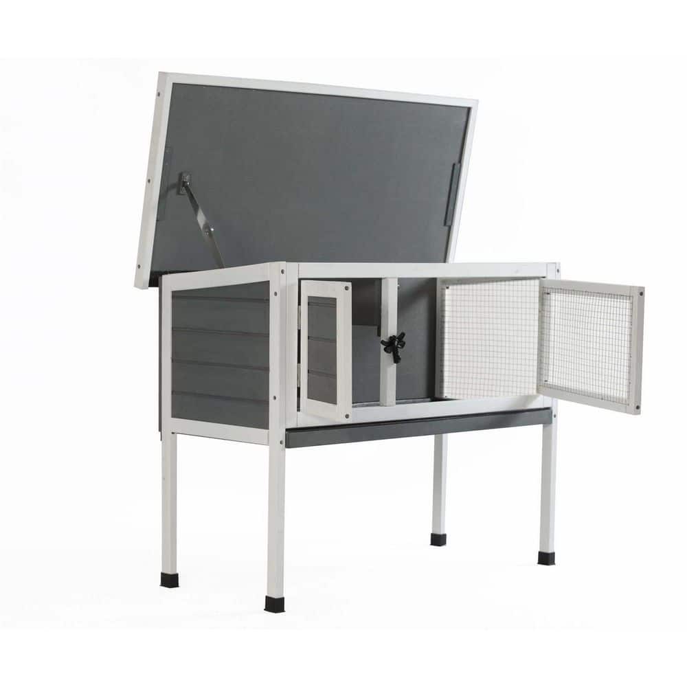 Foobrues Wooden Pet House Rabbit Bunny Wood Hutch House LNN-23172967 ...