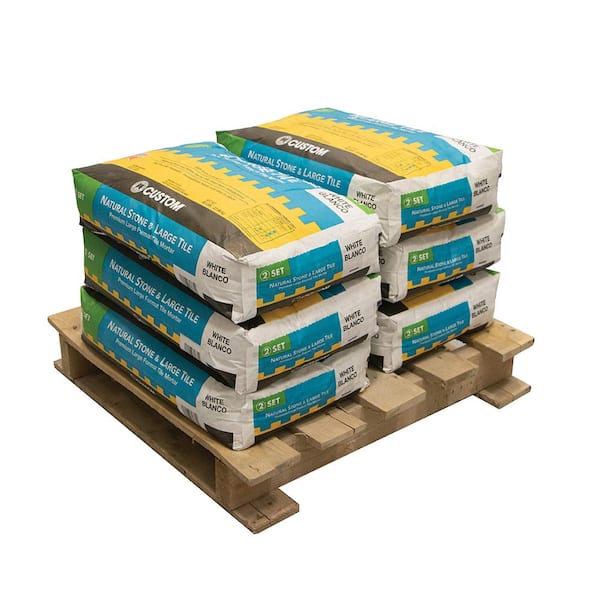Custom Building Products Natural Stone and Large Tile 50 lbs. White ...