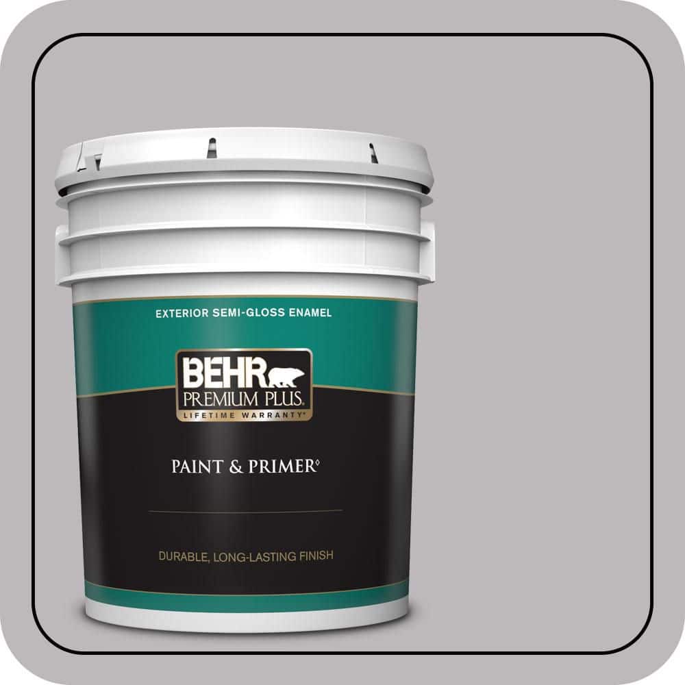 BEHR PREMIUM PLUS 5 gal. #PPU16-10 French Lilac Semi-Gloss Enamel ...