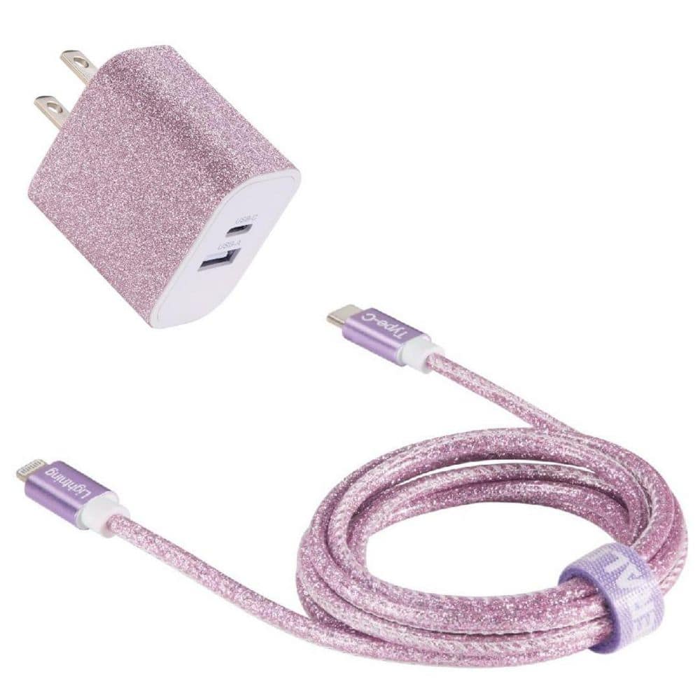 Emerald 2 Port Wall Adapter + 6FT Lightning Cable 20W Fast Charging WAL ...