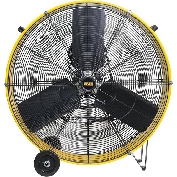 Atemomen 30 in. 3 fan speeds Drum Fan in Black with adjustable head ...