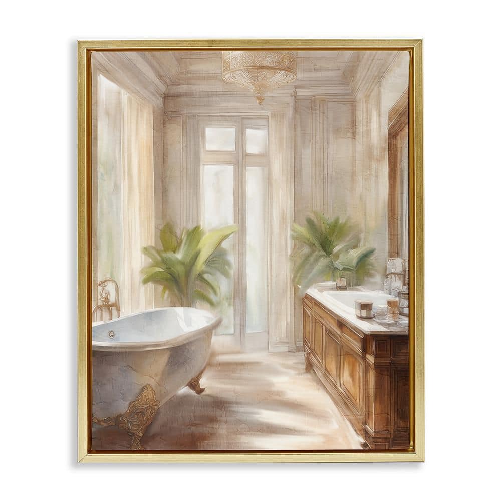 Stupell Industries Serenity Bath Bathroom Painting by Kim Allen 1 Piece ...