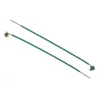 IDEAL 8 in. 12 AWG 1-Wire Solid Stripped Pigtail Loop and Screw, Green ...