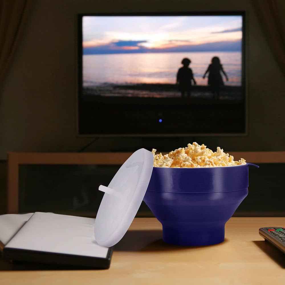 Silicone Microwave Popcorn Popper, Collapsible Popcorn Maker Bowl, No ...