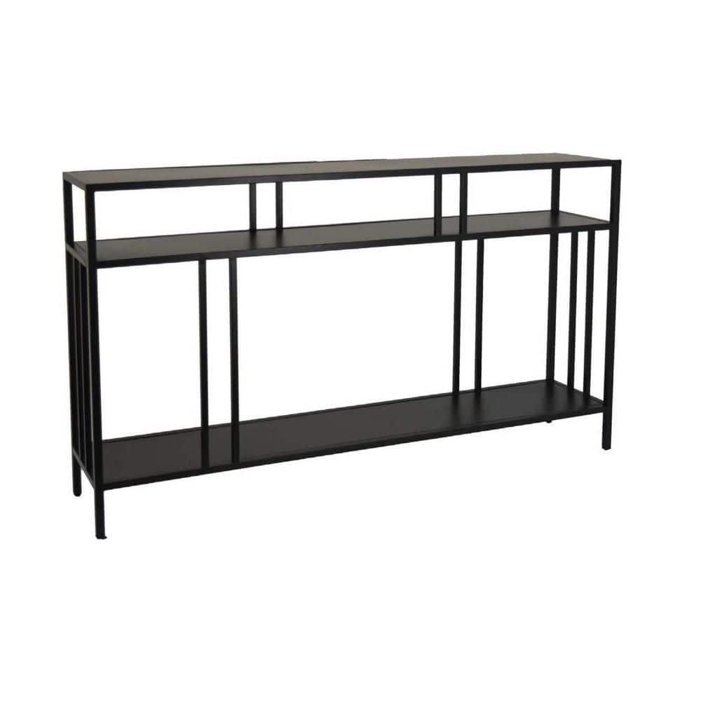 Benjara Modern 3- Tier Black Metal Plant Stand (9.75 in. x W 29.5 in. H) BM331016 - The Home Depot