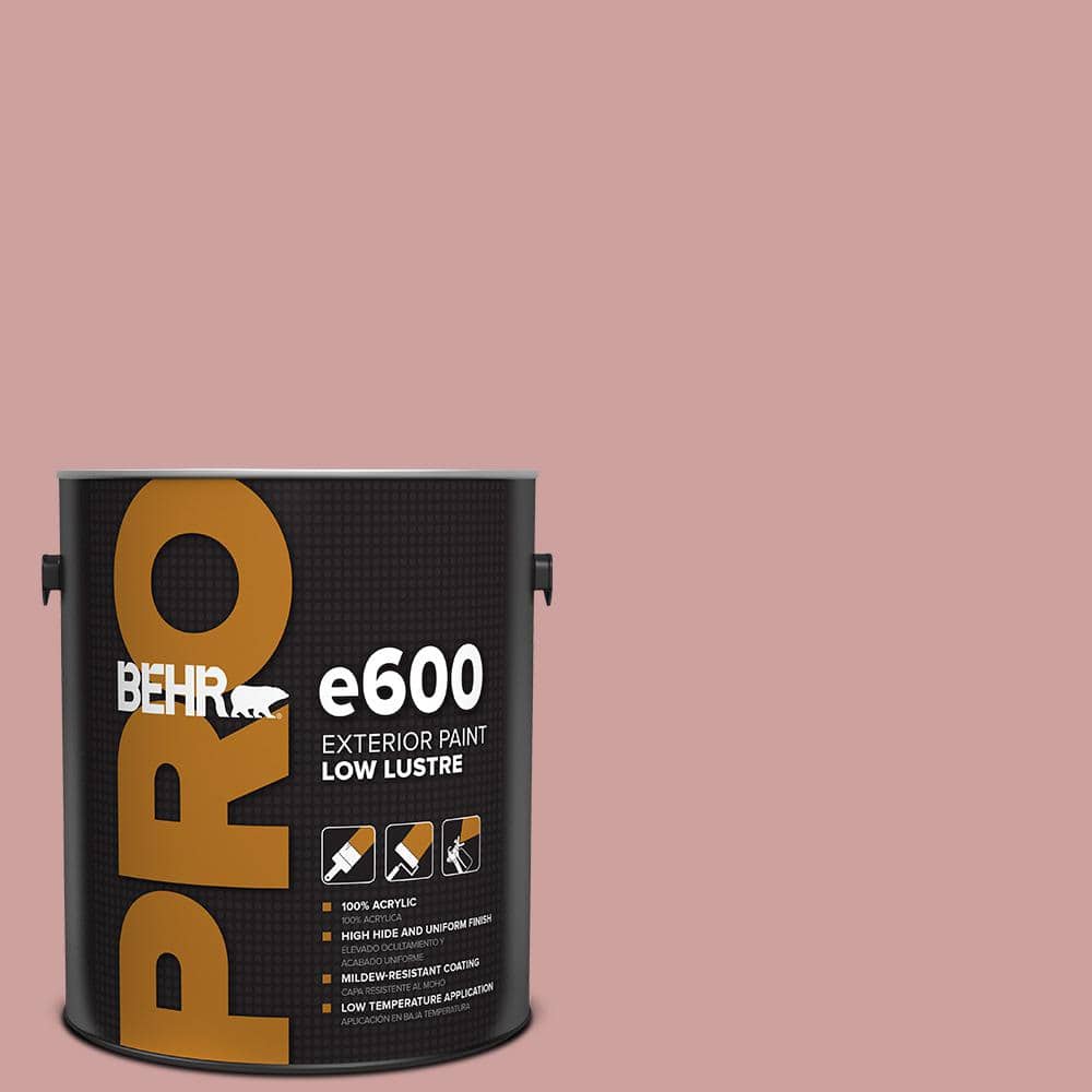 BEHR PRO 1 gal. #150E-3 Calico Rose Low Luster Exterior Paint PR62001 ...