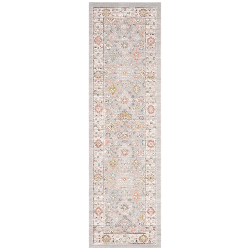 Tayse Rugs Crestwood Gray 2 ft. x 8 ft. Oriental Indoor Area Rug ...