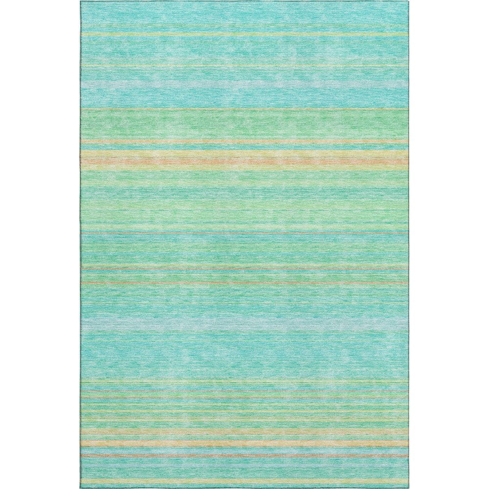 Addison Rugs Mayfield Premium Machine Washable Abstract AMF979 Aqua 9 ...
