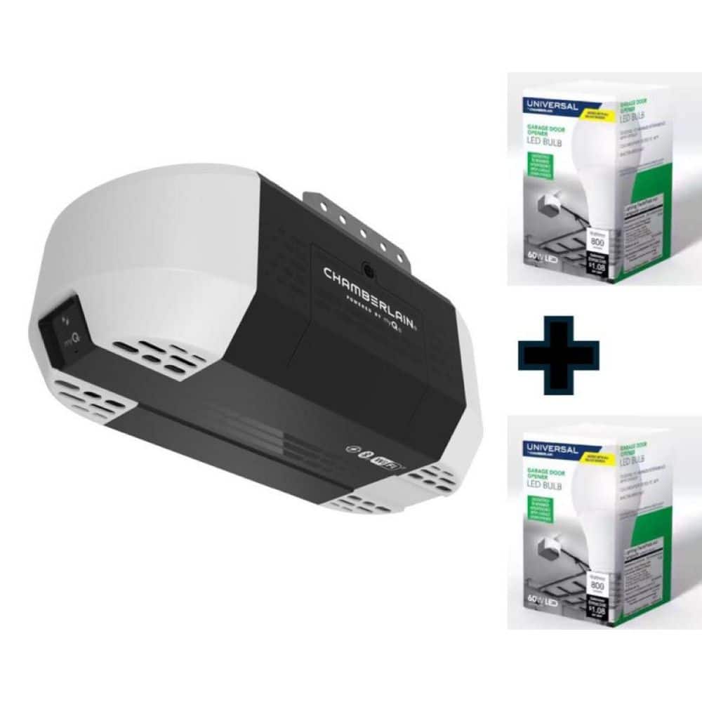 Chamberlain Advanced Series 1 HP Smart Belt Drive Garage Door Opener w ...