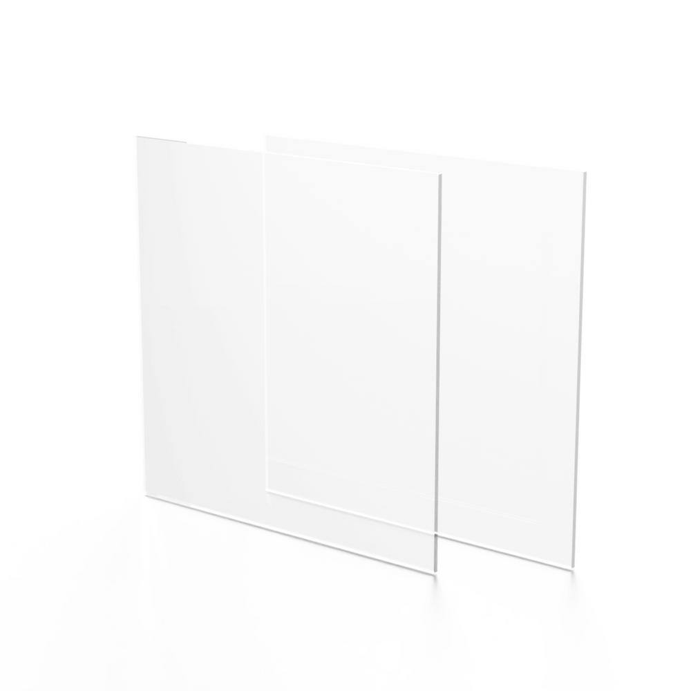 Fab Glass and Mirror Plexiglass 12 in. W x 12 in. L Clear Square ...