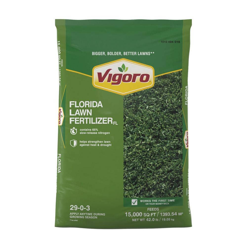 Vigoro 42 lbs. 15,000 sq. ft. Lawn Fertilizer for Florida Grass Types ...