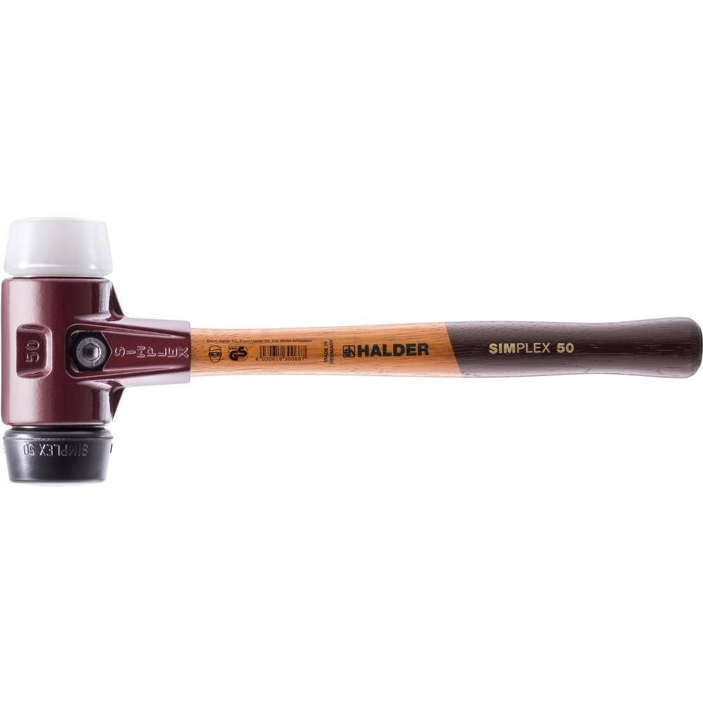 Halder 22 oz. Simplex 40 Mallet with Black Rubber, Superplastic Inserts ...