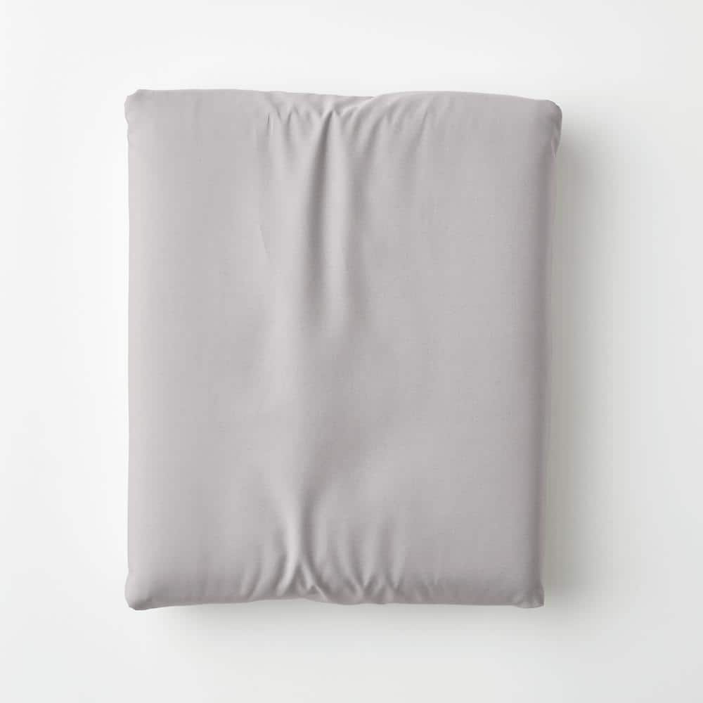 The Company Store Company Cotton Gray Smoke Percale Cotton Percale Twin ...