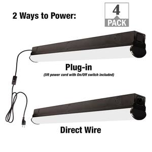 Commercial Electric 2 ft. 17-Watt Equivalent Plug-in Hardwire ...