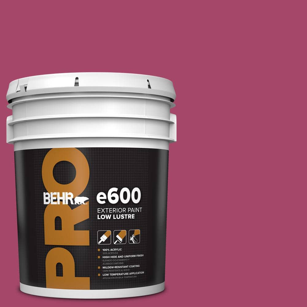 BEHR PRO 5 gal. #HDC-SM14-1 Fuschia Flair Low Luster Exterior Paint ...
