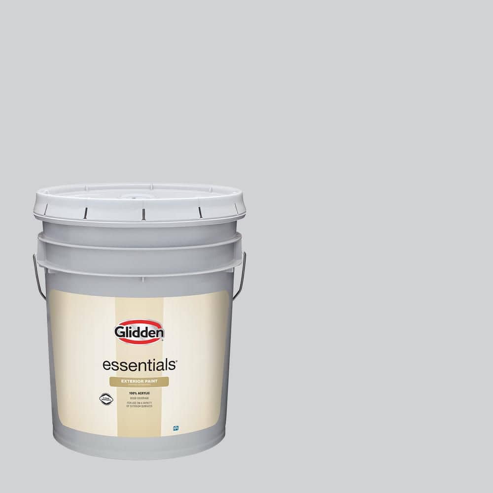 Glidden Essentials 5 gal. PPG1011-2 Elemental Satin Exterior Paint ...