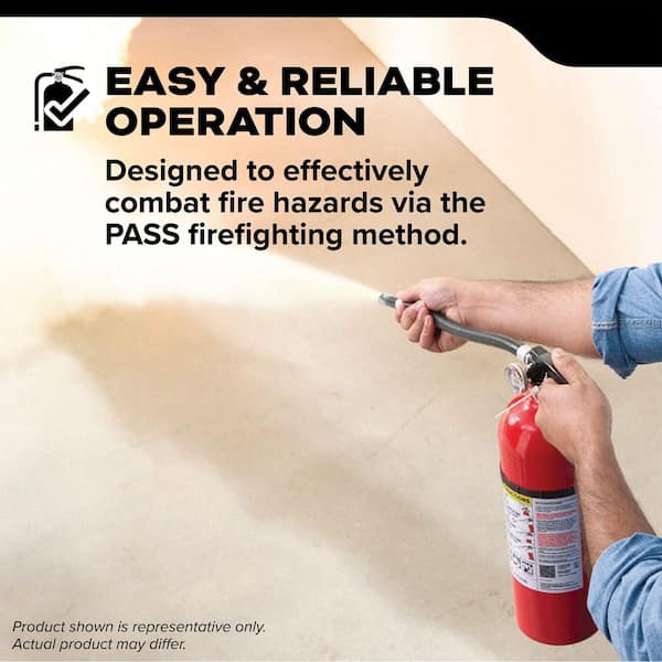 Kidde Pro 210 Rechargeable 2-A:10-B:C Class ABC 4 lb.Fire Extinguisher ...