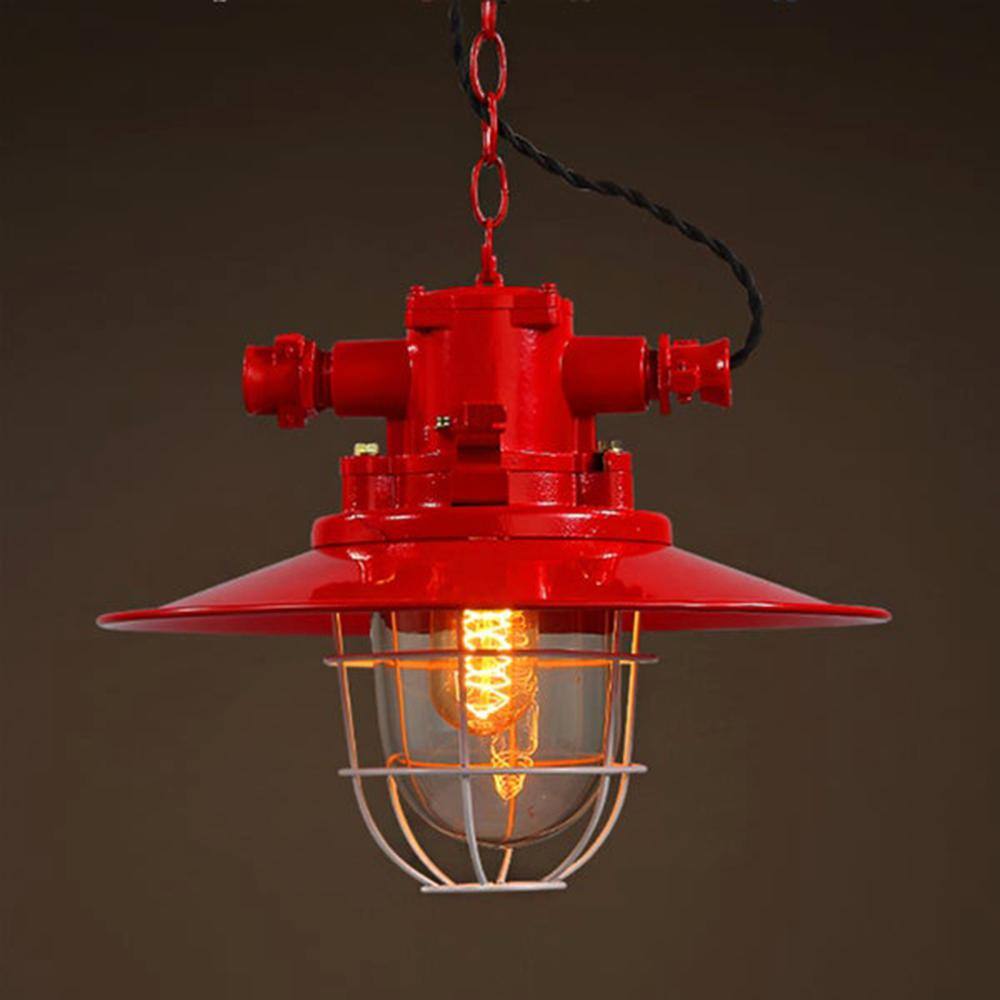 Warehouse of Tiffany Mystika 10 in. 1-Light Indoor Red Chandelier with ...