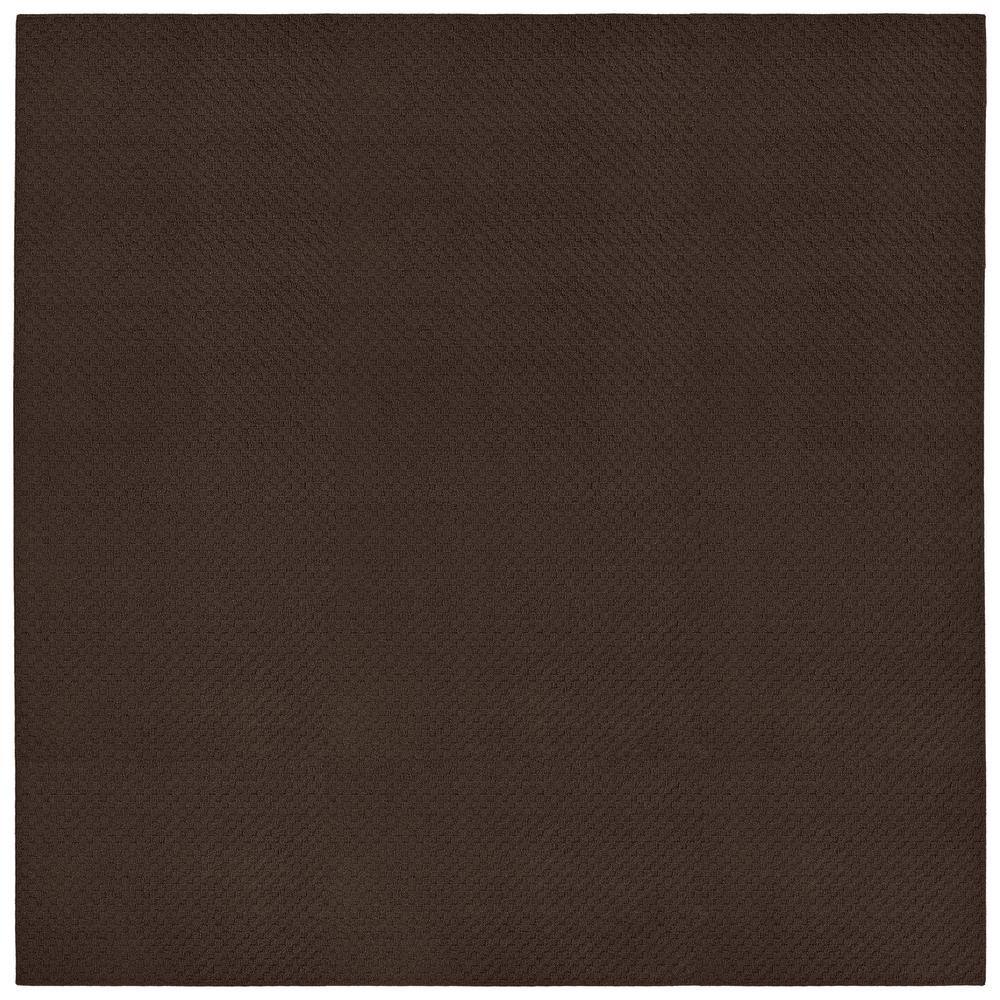 Garland Rug Town Square Mocha 12 ft. x 12 ft. Geometric Area Rug ...