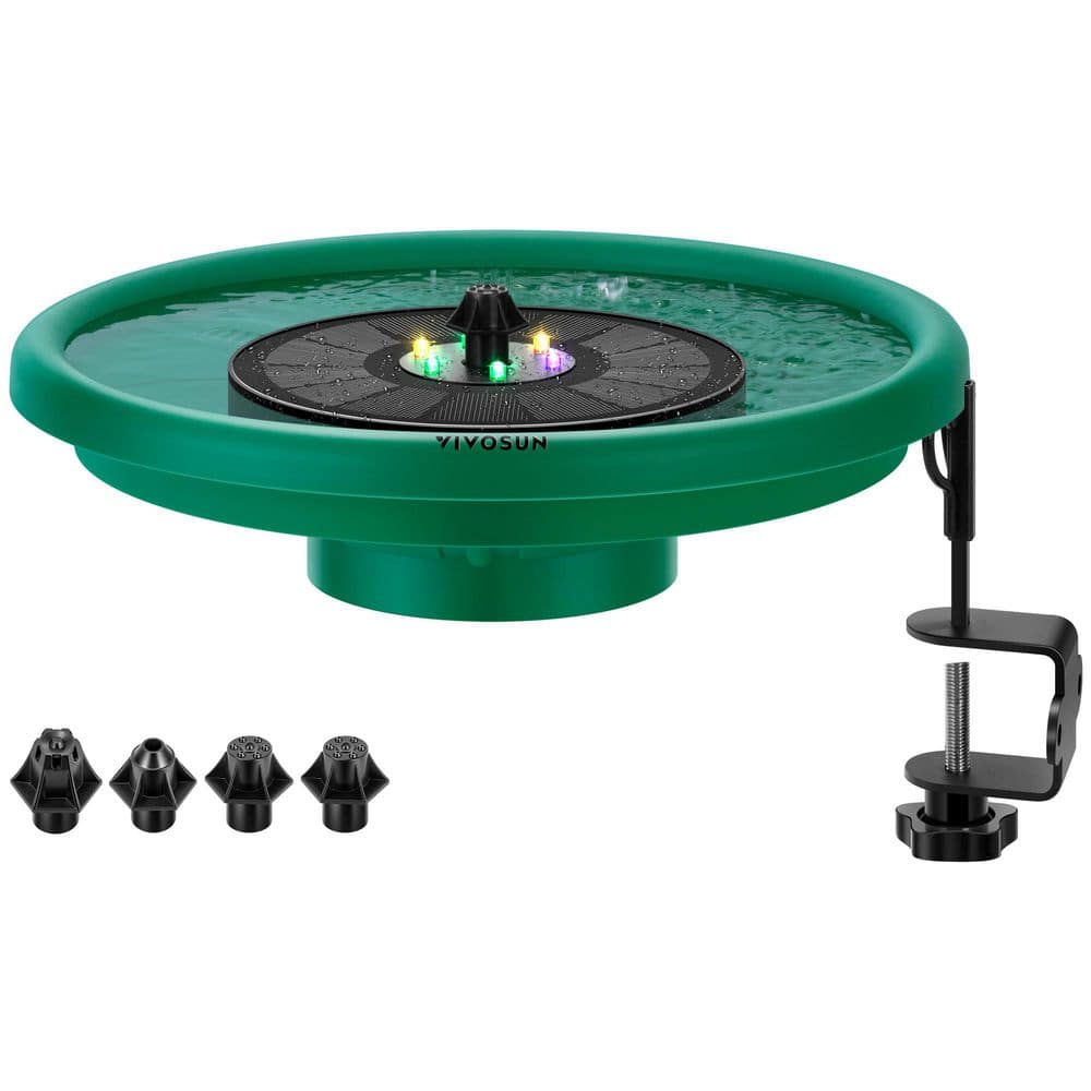 Have a question about VIVOSUN 8 in. Dia Deep Green Solar Bird Bath with ...