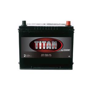 Exide TITAN 12 volts Lead Acid 6-Cell 96R Group Size 590 Cold Cranking ...