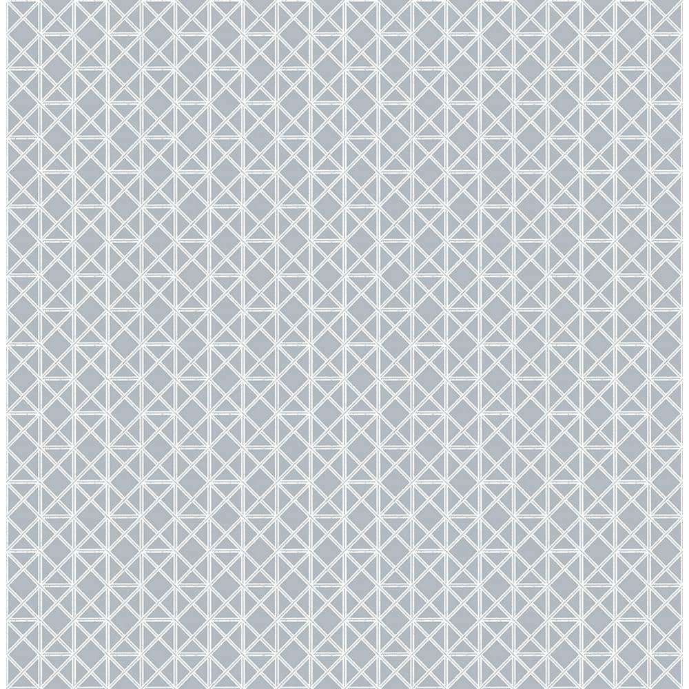 A-Street Prints Lisbeth Grey Geometric Lattice Paper Strippable Roll ...
