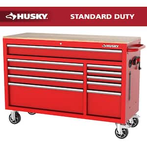 Have a question about Husky 52 in. W 10-Drawer Gloss Red Mobile ...