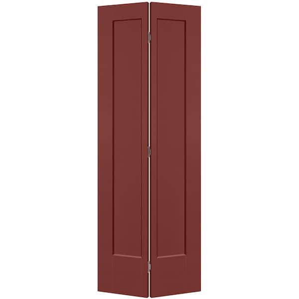 Masonite 30 in. x 80 in. 1-Panel Lincoln Park Hollow Core Red Bluff ...