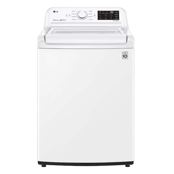 LG 4.5 cu. ft. White Ultra Large Top Load Washer with TurboDrum ...