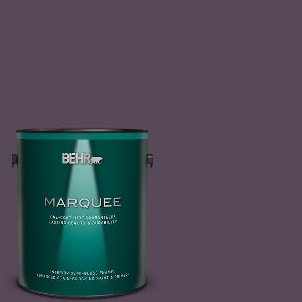 BEHR MARQUEE 1 gal. #M100-7 Deep Merlot Semi-Gloss Enamel Interior ...