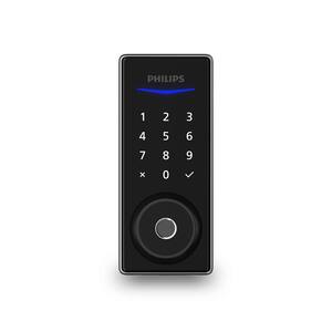 Philips Satin Nickel Wi-Fi-Enabled Smart Deadbolt with Palm Recognition ...
