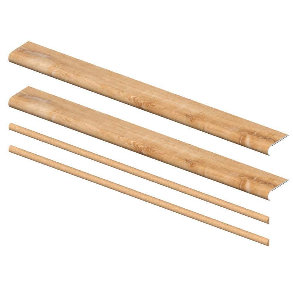 VERSATRIM Fresh Oak 6.5 mm x 46 in. x 5 in. Exact Match Round Nose Open ...