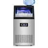 Gilati 17 in. 120 lbs./24h Half Size Cube Freestanding Ice Maker With ...