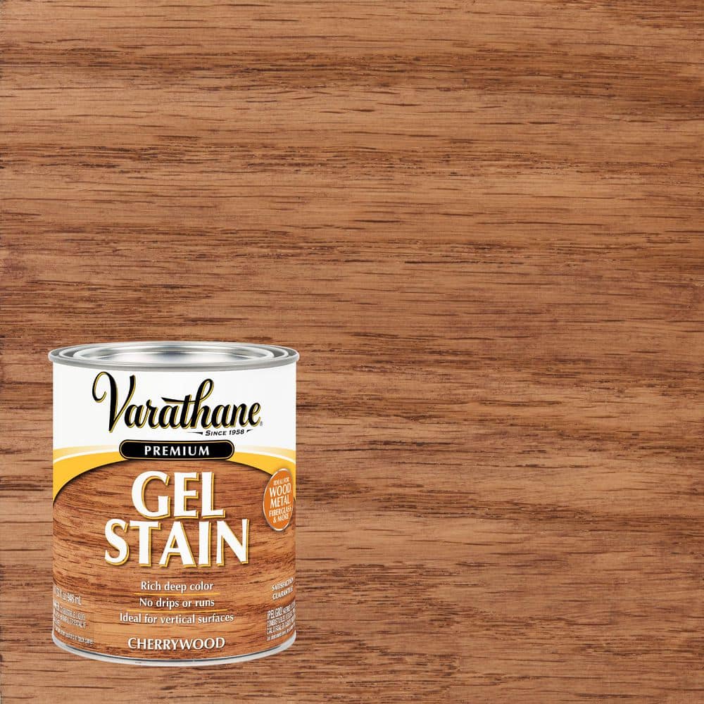 Varathane 1 Quart Cherrywood Semi-Transparent Interior Wood Gel Stain ...
